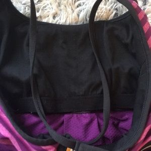 Lucy | Tops | Lucy Power Active Purple Striped Built In Bra Tank | Poshmark